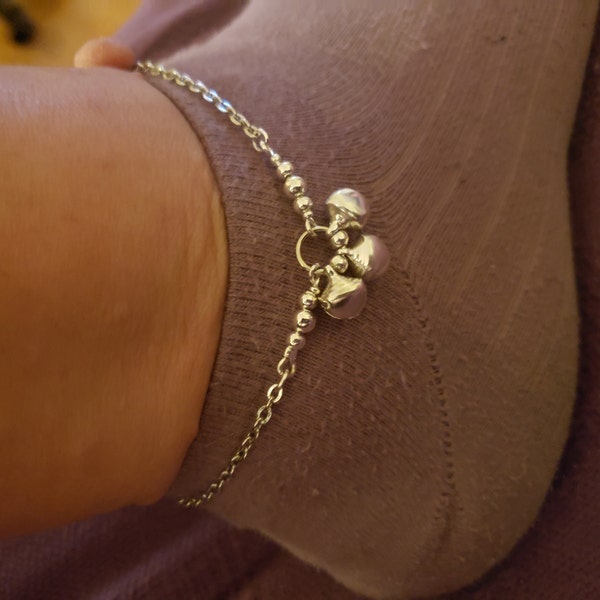Silver Bells Anklet or Bracelet Jingle Bells Anklet Great Beach Anklets ...