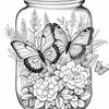 53 Easy Flower Coloring Pages - Instant PDF Download - Relaxing Floral ...