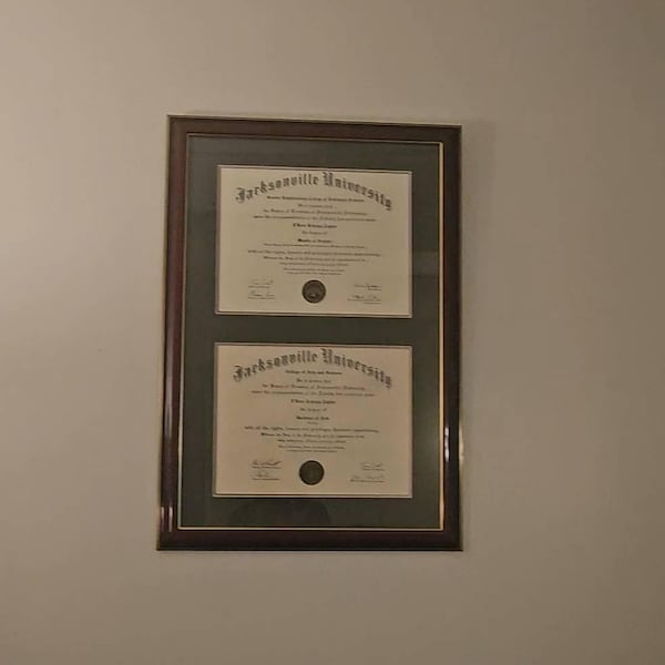 Double Diploma and Tassels Frame 5x7,8x6,9x7,10x8,11x8.5,12x9,13x10 ...