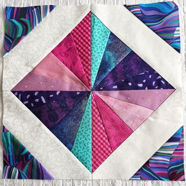 FPP Block Pattern + Foundation Paper Piece Block Pattern + Rainbow ...