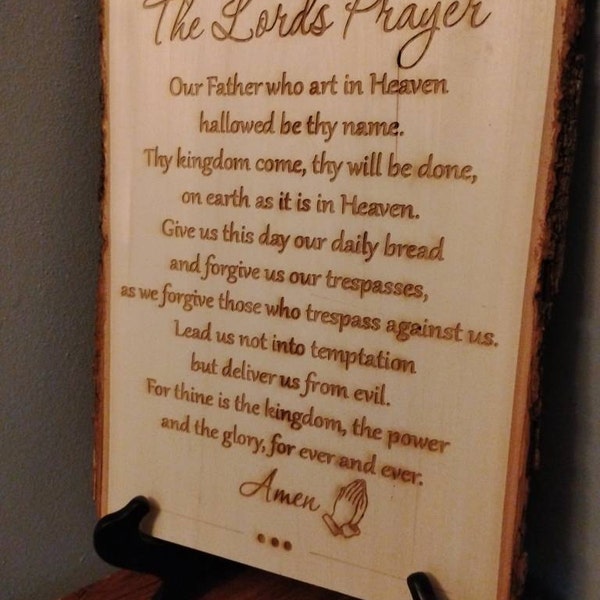 Padre Nuestro, the Lord's Prayer in Spanish, Spanish Lord Prayer Sign ...