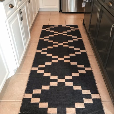 Kitchen Runner Rug, Washable Cotton Rag Rug - Etsy
