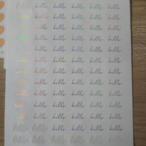 Medium Custom Scripts MELLOW Font Custom Stickers for - Etsy Australia