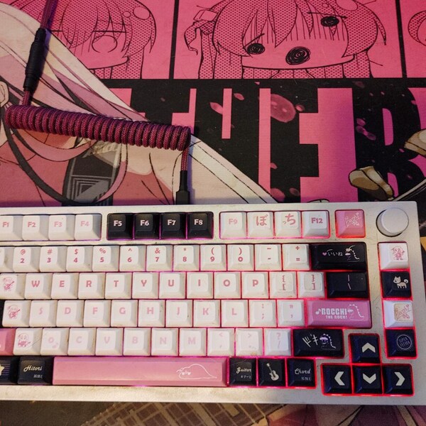 Classic White YC8 Custom Coiled Keyboard Cable - Etsy