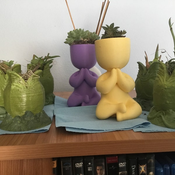 Yoga Pose Planter: 3D Printed Succulent Pot - Etsy