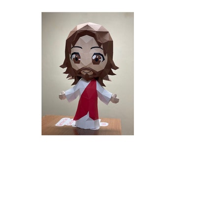 Cute Jesús Templete 3D Papercraft Jesús Home Decoration - Etsy