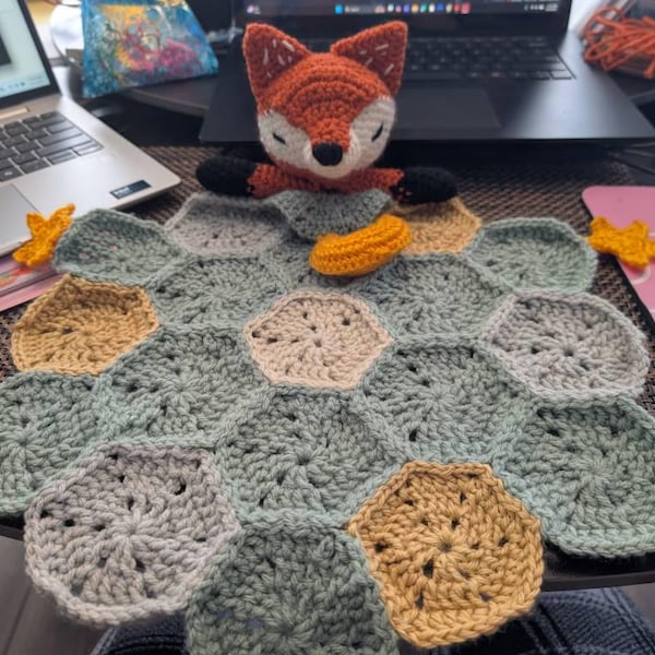 CROCHET PATTERN Lucy the Fox Crochet Amigurumi Fox Lovey Security ...