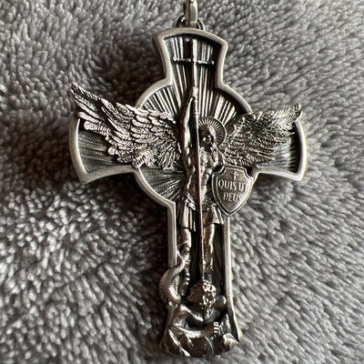 Personalized Archangel Saint Michael Necklace Orthodox Shield - Etsy