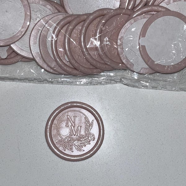 Custom Wax Seal Logo Stickers,40 Logo Series Designs,handmade Self ...