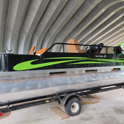 Vinyl Graphics Pontoon Graphics Boat Graphics Many Color Options Right ...