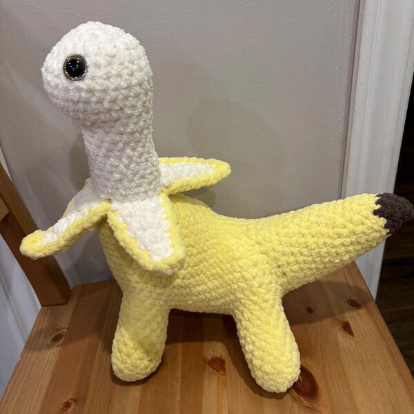 Bananasaurus Dinosaur NO SEW Crochet Pattern - Etsy