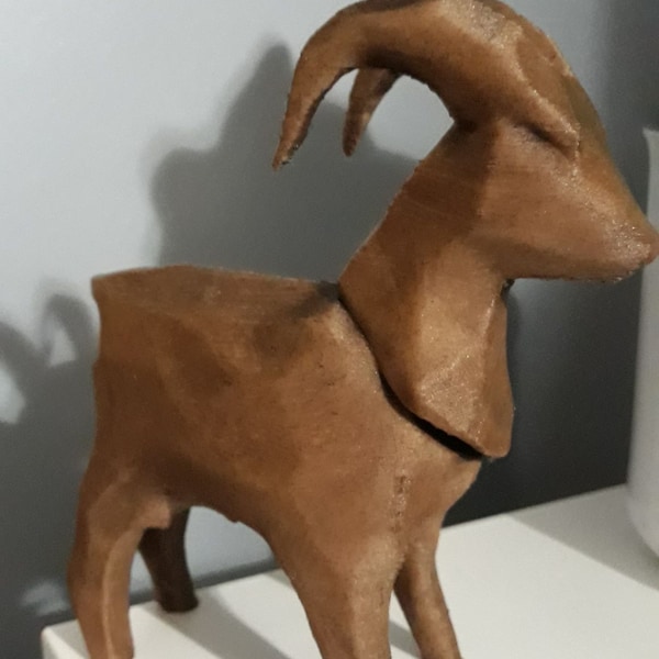 3D Printed Hand-painted Goat of Warding Statue Figure Inspired by ...