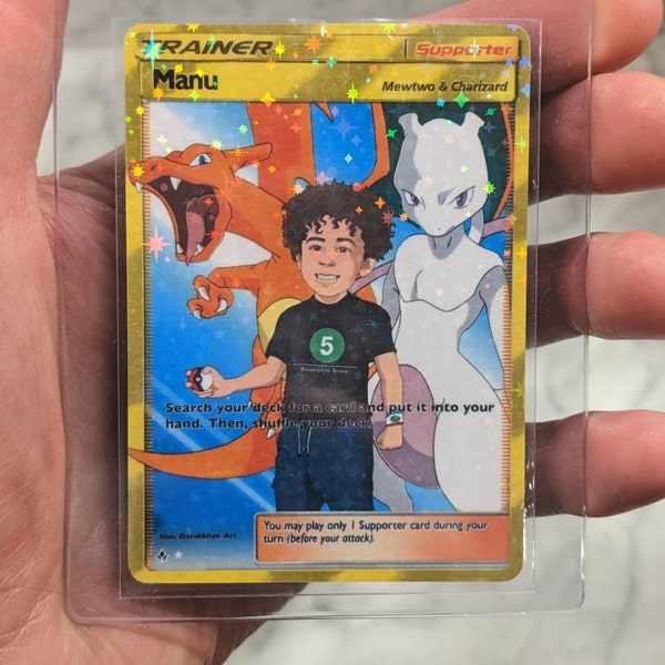 Custom Pokemon Card, Print Your Own Card, Holographic Custom Cards ...