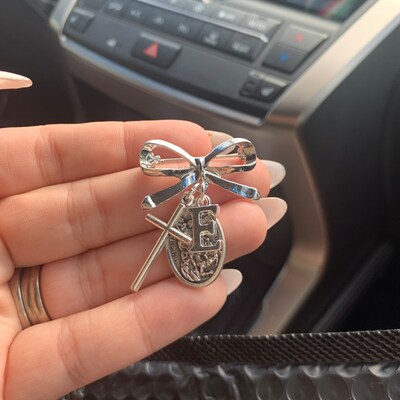 Religious Protective Pin Baby Pin Safety Pin Cross Brooch - Etsy