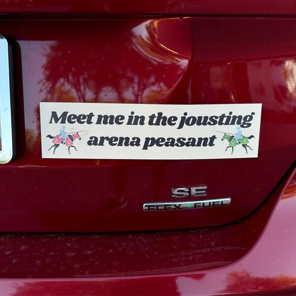 Wizard Bumper Sticker Funny, Cute Car Sticker Decals, Cursed Bumper ...