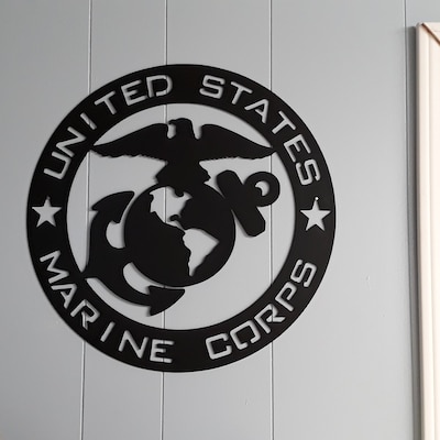 US Marine Corps Metal Sign Authorized Seller for USMC Logo USMC Sign ...