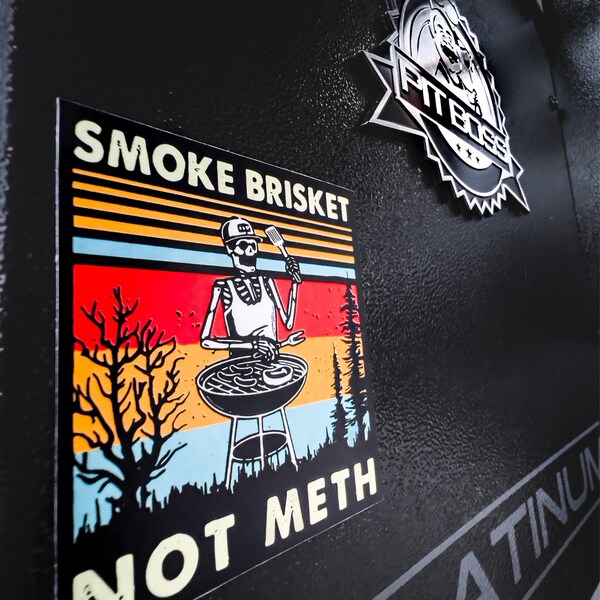 Barbecue Smoker Lovers Sticker Low and Slow - Etsy