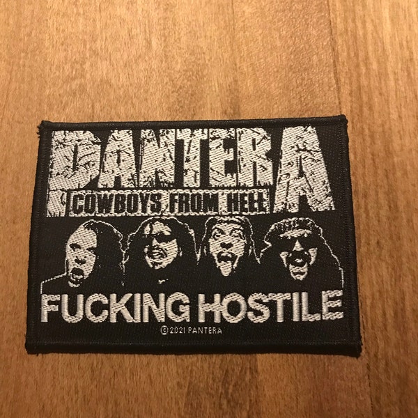 Pantera Cowboys From Hell Fking Hostile new Sew on Patch Offical Band Merch. - Etsy