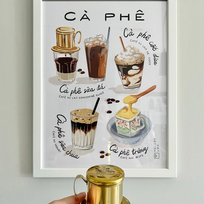 Vietnamese Food Stickers Phở, Bánh Mì, Cà Phê, Bánh Xèo Stickers - Etsy