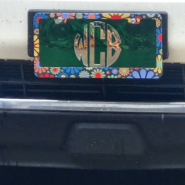 Custom Mirror bronze License Plate, Car Tag, Personalized Car Tag ...