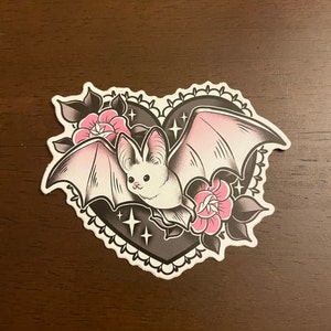 Little Bat Vinyl Sticker - Etsy