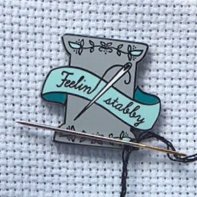Hard Enamel feelin Stabby Exclusive Magnetic Needle Minder Spool of ...