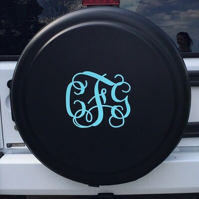 Monogram Car Decal, Monogram Wall Decal, Custom Vinyl Decal, Monogram ...
