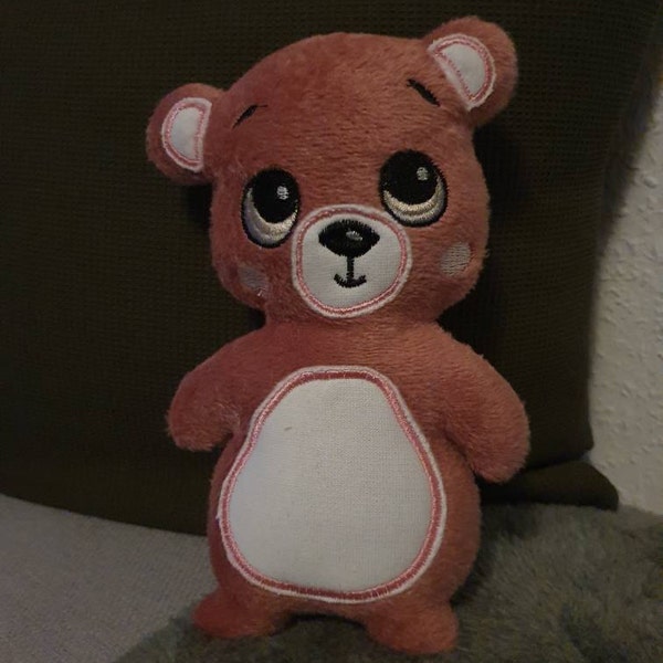 Teddy Bear Stuffie ITH Embroidery , Machine Pattern, ITH Bear Stuffie ...