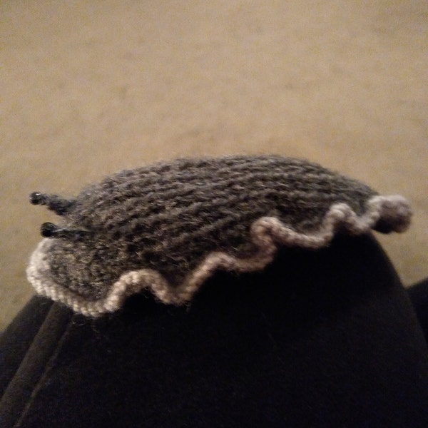 Hand Knitted Garden Slug With Frilly Skirt - Etsy