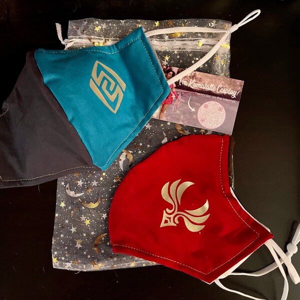 Genshin Impact Inspired HTV Face Masks *made to Order* - Etsy