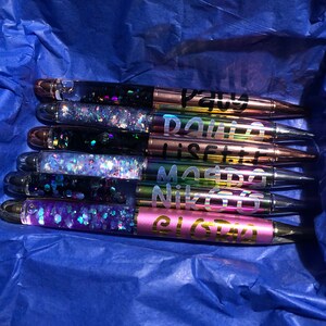 Custom Floating Glitter Fat Pens you Pick Colors - Etsy
