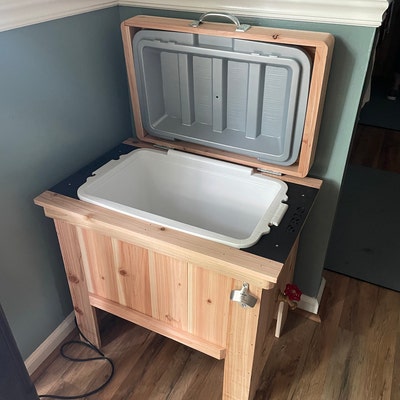 Refreshment Bar, Hostess Gift, Wood Ice Chest, Personalized Birthday ...