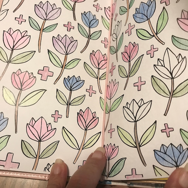 COLORING BOOK Volume 1 - Traveler's Notebook Insert - Etsy