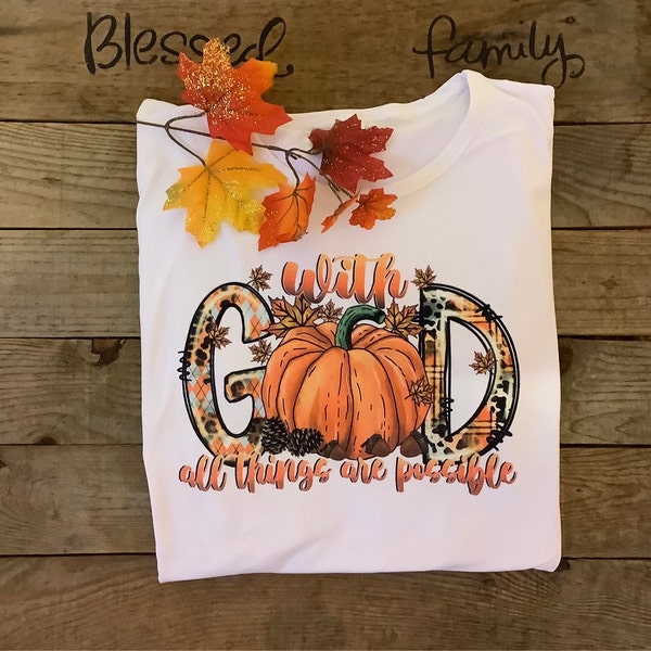 With God All Things Are Possible Fall Pumpkins Download, Pumpkin, Fall ...
