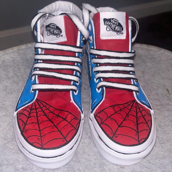 Custom Hand-painted Vans Kids Shoes | Personalized Character Design - Etsy