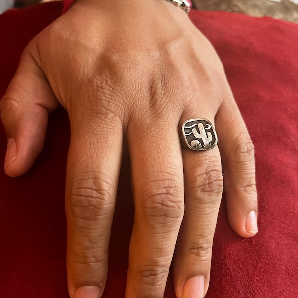 Anatomical Heart Signet Ring, Real Heart Silver Pinky Ring, Medical ...