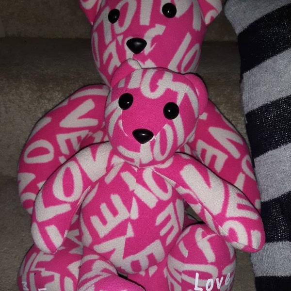 Small Teddy Bear/memory Bear/handmade Bear/memory of Loved One/keepsake ...