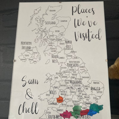 PERSONALISED MAP of U.K POSTCODES Digital Download - Etsy UK