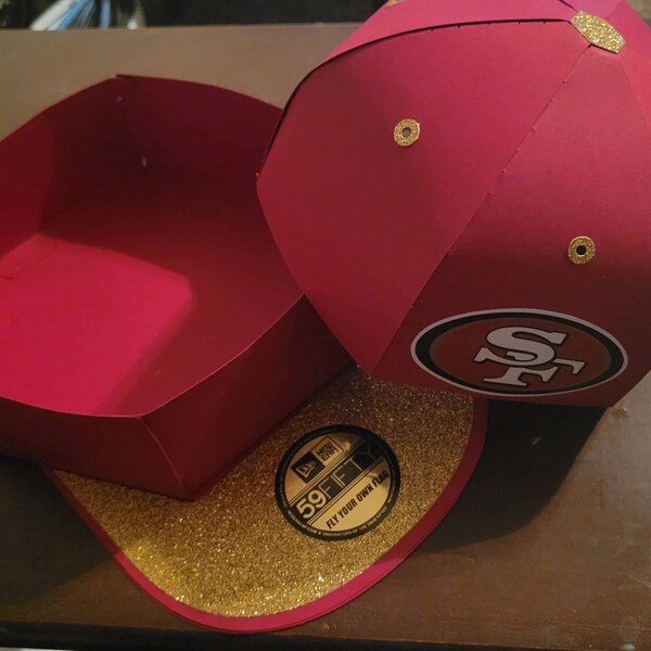 Baseball Cap Box Svg, Baseball Cap Box Gift Svg, Baseball Cap Template ...