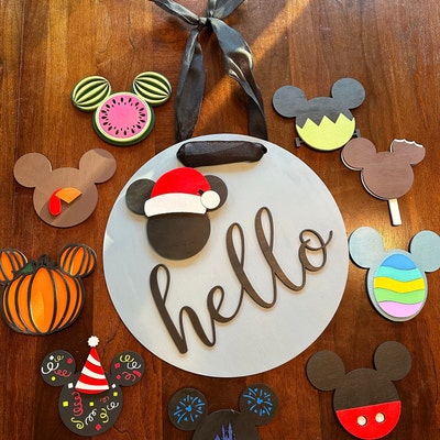 Disney Welcome to Our Home Interchangeable Sign Mickey Mouse Disney ...