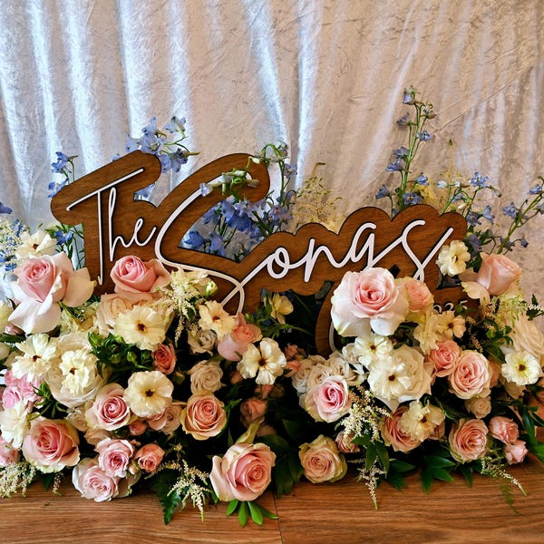 Wide Welcome Wooden Sign | Wooden Word Cut | Wooden Laser Cut ...