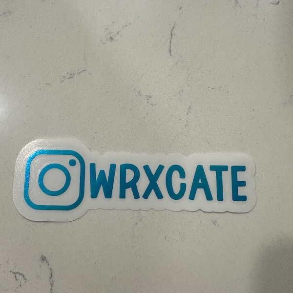Custom Instagram Car Decal - Etsy