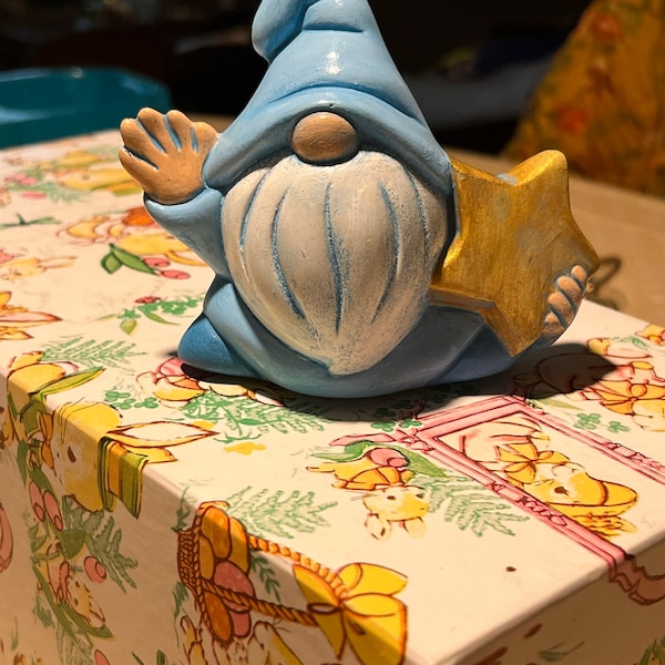 Ceramic Bisque Gnomes Holding Stars Ready to Paint. Set of 2 Adorable ...