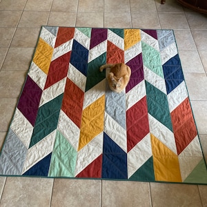 Modern Quilt Pattern boho Chic Easy & Fun Quilt Using Precuts Layer ...