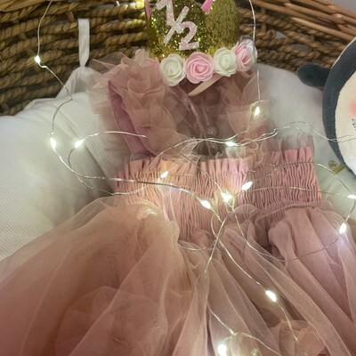 Girls 1st First Birthday Cake Smash Set Outfit Tutu - Etsy