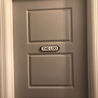 NEW Antique / Retro Style Toilet Door Sign Loo Iron Black Plaque Pub ...