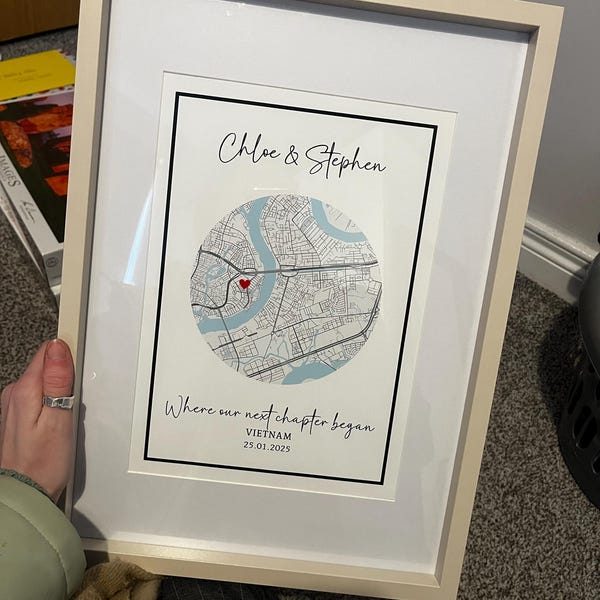 Family and Friends Long Distance Personalised Photo Gift, Moving ...