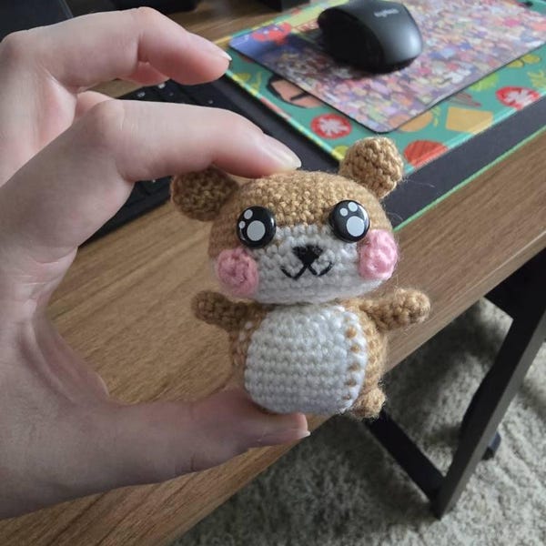 Elephant Keychain Crochet Pattern, Simple Easy Mini Amigurumi Animal ...