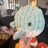Willie the Whale LARGE SIZE Video Tutorial/pattern, Learn How to Finger Knit, Hand Knitting ...