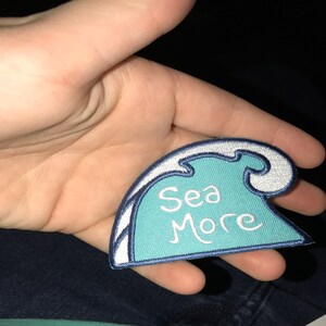 Sea More Patch Iron-on Surfer Badge Ocean Backpack Patches - Etsy UK